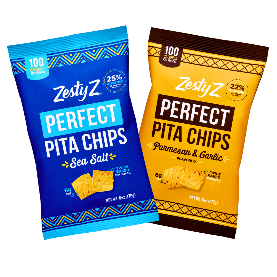 Variety Pack – High Fiber Pita Chips (6oz) – Zesty Z